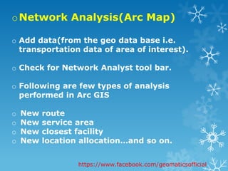 Network analysis and Geocoding. | PPTX | Computer Networking | Computing