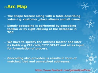 Network analysis and Geocoding. | PPTX | Computer Networking | Computing