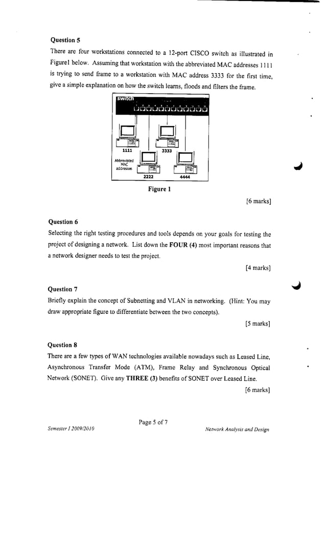 Network analysis and design (csnb424 csnb524) | PDF