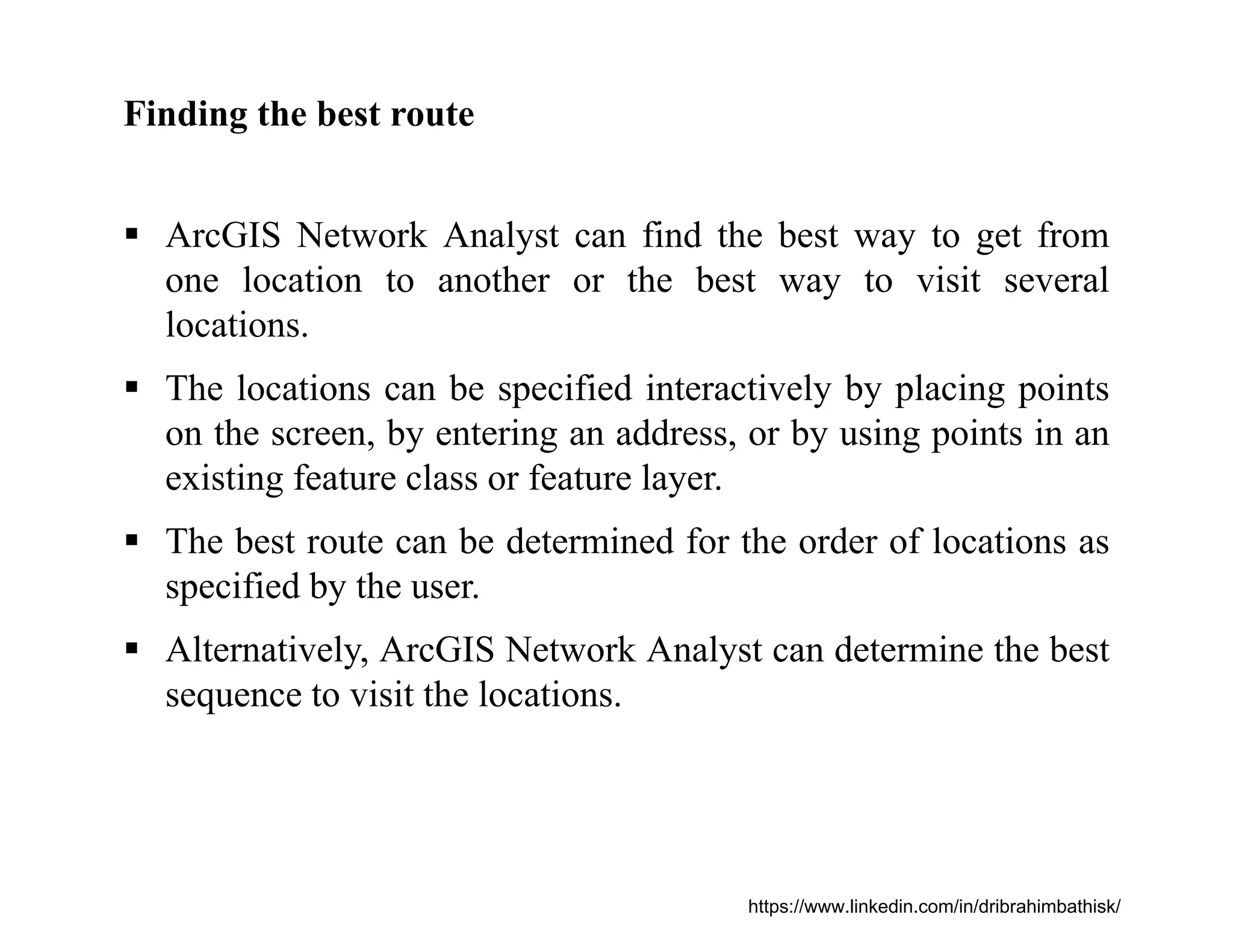 Network analysis in gis , part 1 introduction | PDF