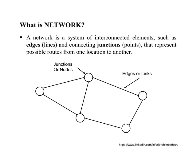 Network analysis in gis , part 1 introduction | PDF