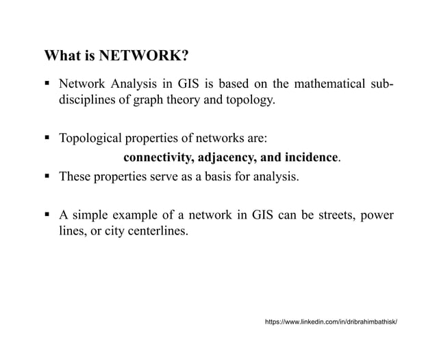 Network analysis in gis , part 1 introduction | PDF