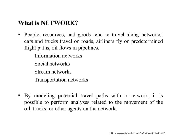 Network analysis in gis , part 1 introduction | PDF
