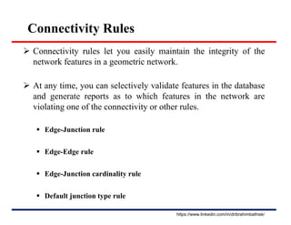 Network analysis in gis , part 2 connectivity rules | PDF