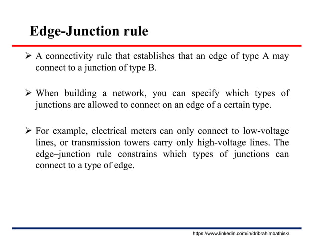Network analysis in gis , part 2 connectivity rules | PPT