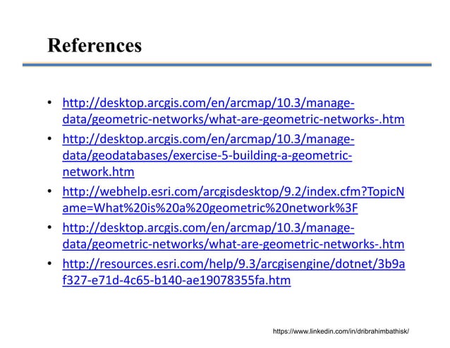 Network Analysis In Gis Part 5 Geometric Network Pdf Computer Networking Computing