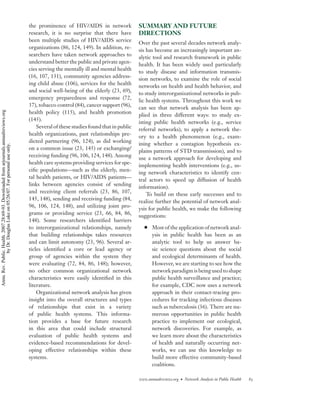 Network analysis in public health (2) | PDF
