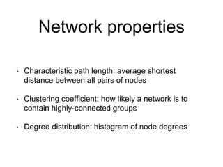 Network analysis lecture | PPTX