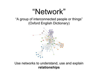 Network analysis lecture | PPTX