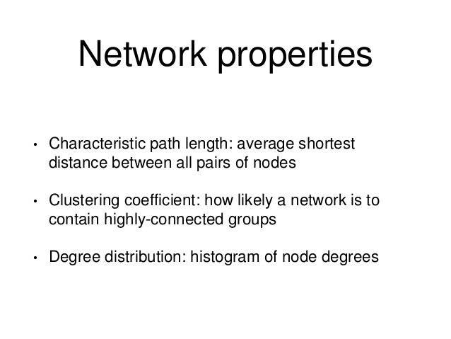 Network analysis lecture