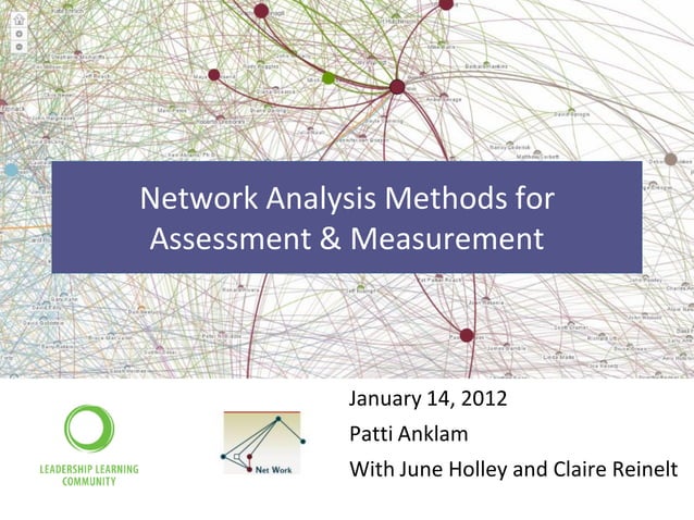Network analysis methods for assessment & measurement | PPT