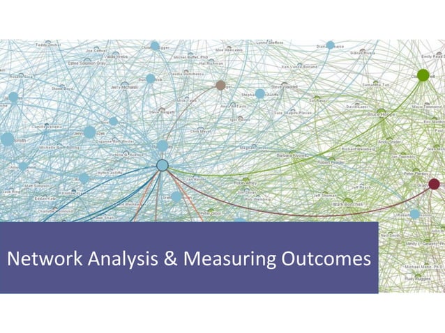 Network analysis methods for assessment & measurement | PPT