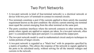 Network analysis of rf and microwave circuits | PPTX