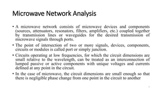 Network analysis of rf and microwave circuits | PPT