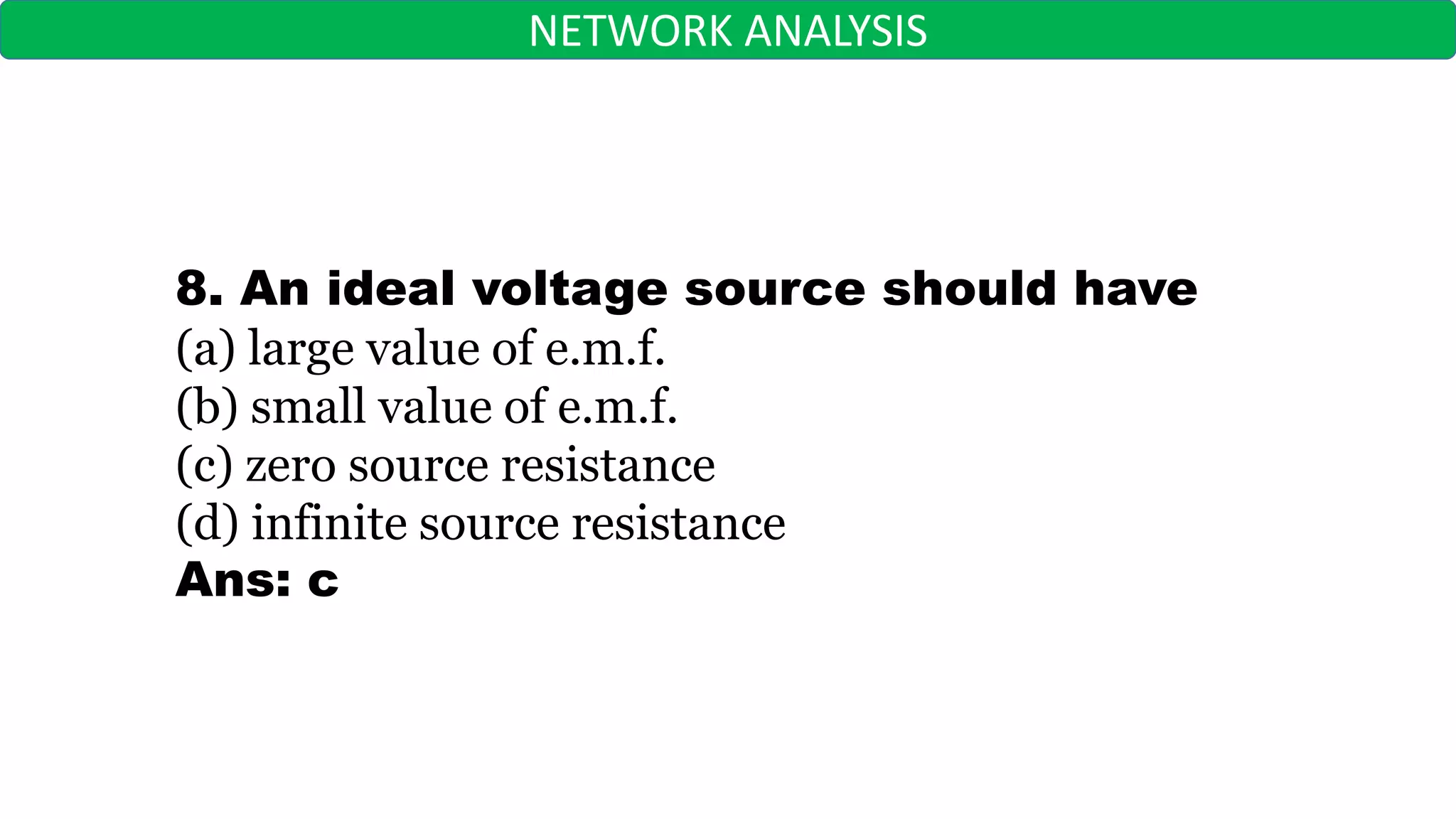 Network Theory Part 1 questions and answers for interviews, campus ...
