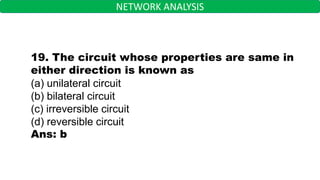 Network Theory Part 1 questions and answers for interviews, campus ...