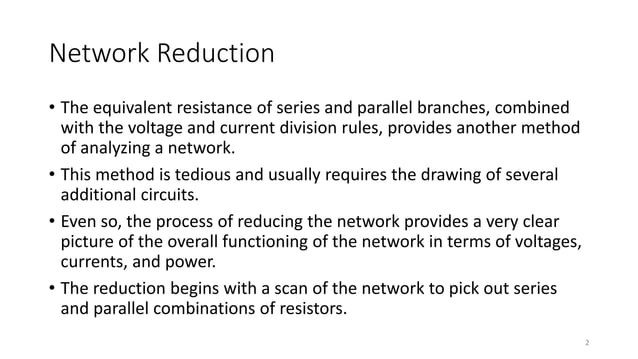Network Analysis Techniques_NetworkReduction.pptx