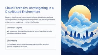 Network and Cloud Forensics: Investigating Invisible Digital Evidence ...