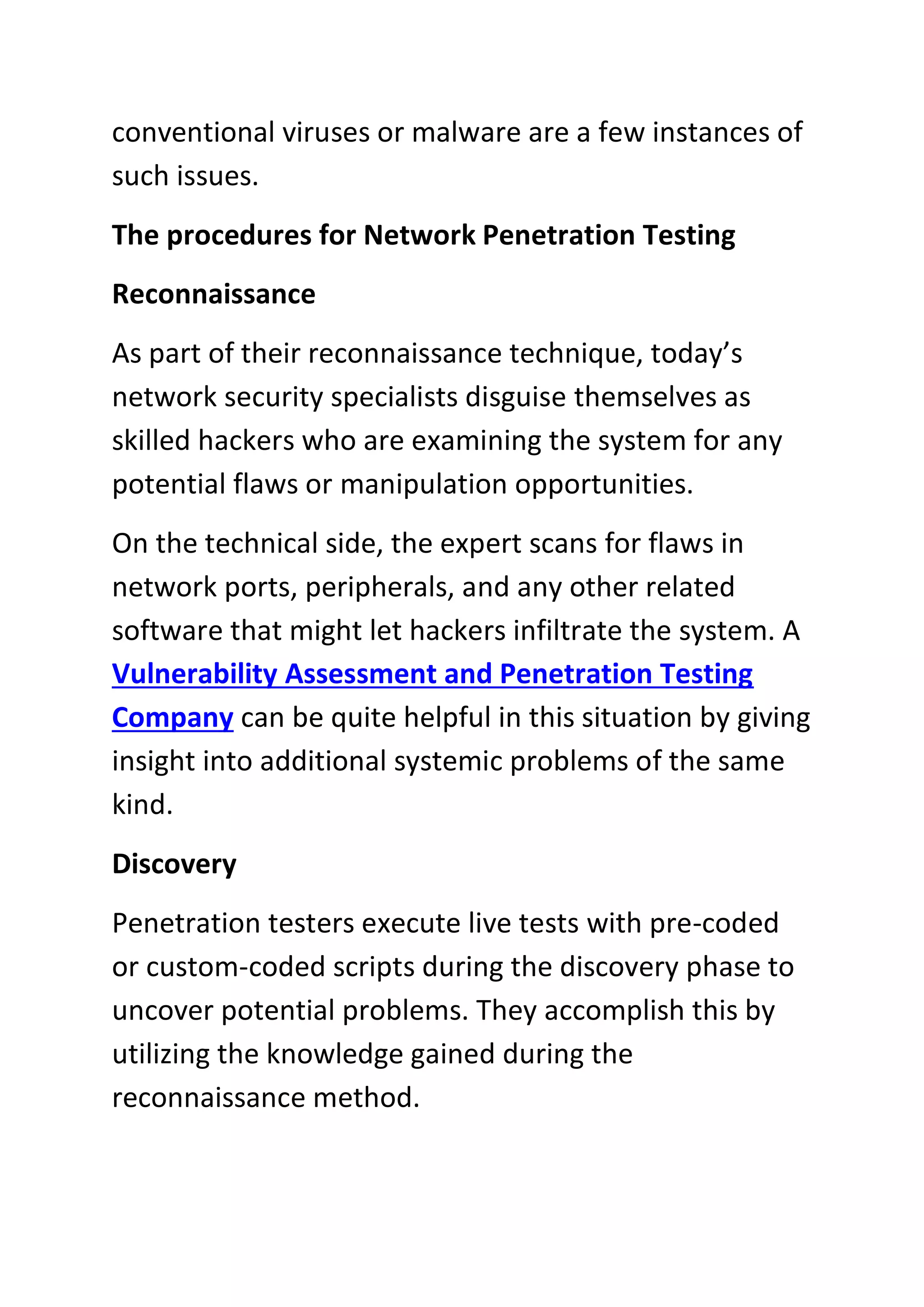 Infrastructure & Network Vulnerability Assessment and Penetration ...