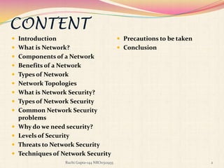 Network and network security | PPTX