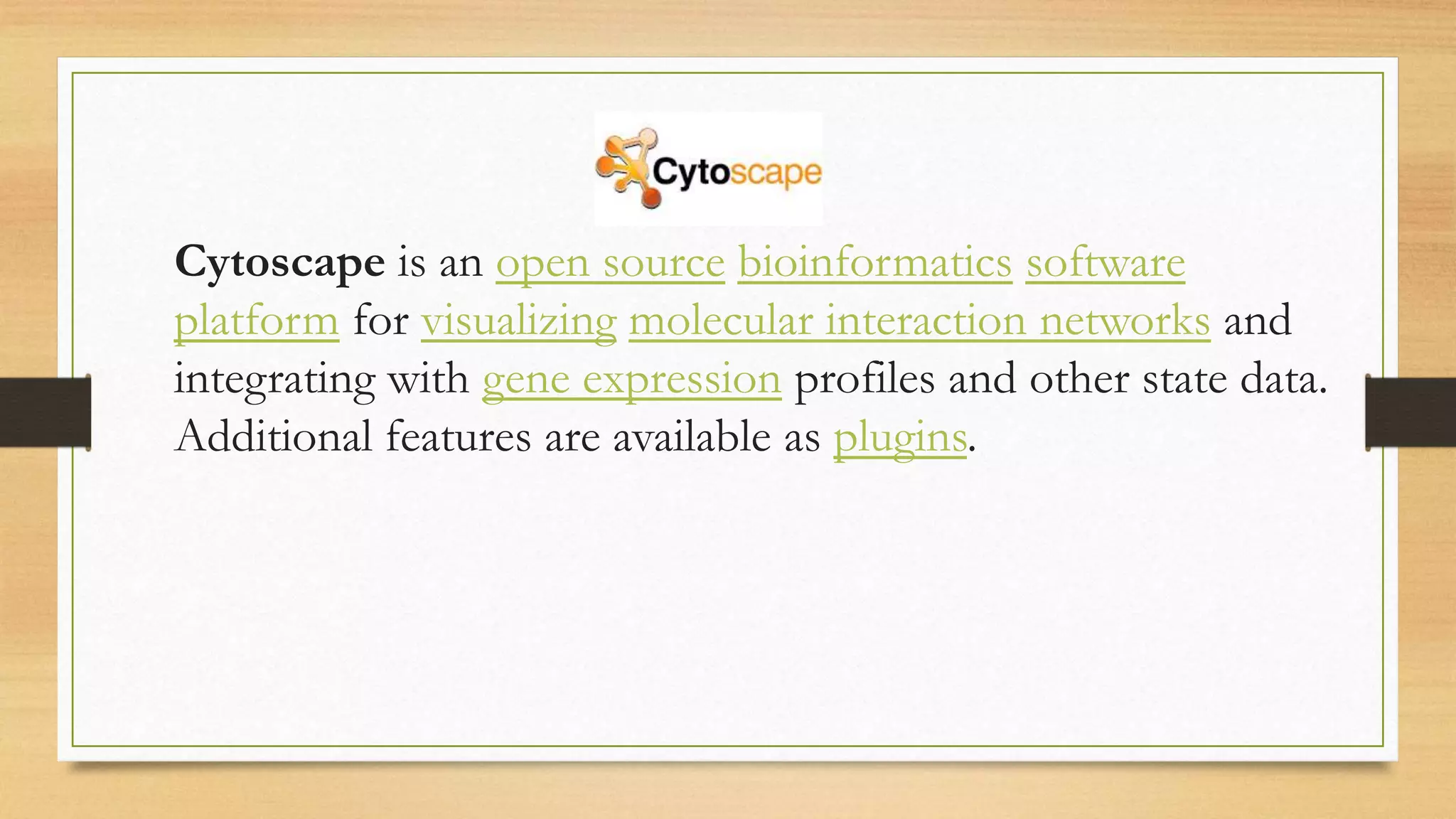 Network and pathway visualization tools | PPT