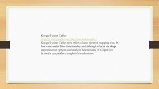 Network and pathway visualization tools | PPT