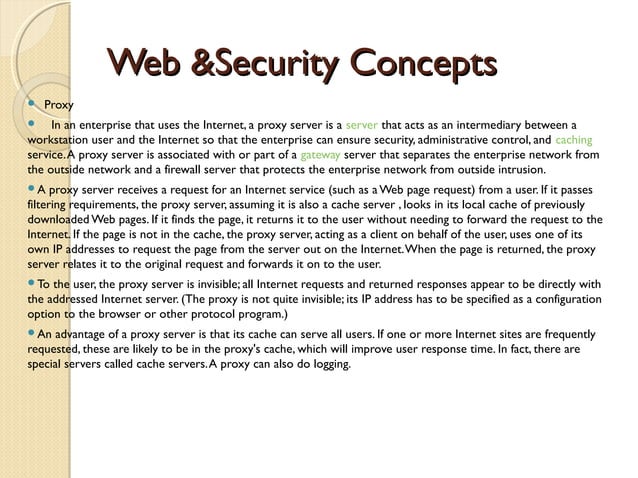 Network and security concepts | PPT