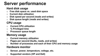 Network and server performance monitoring training | PPTX | Operating ...