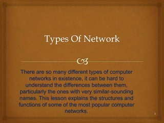 Network and types of network | PPTX