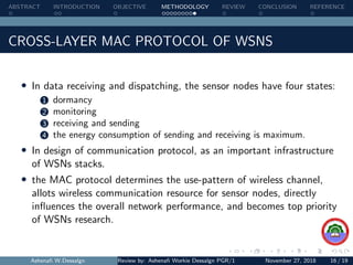 Research on Architecture on cross-layer MAC Protocol for WSN | PPT