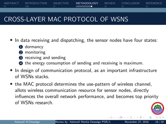 Research on Architecture on cross-layer MAC Protocol for WSN | PPT