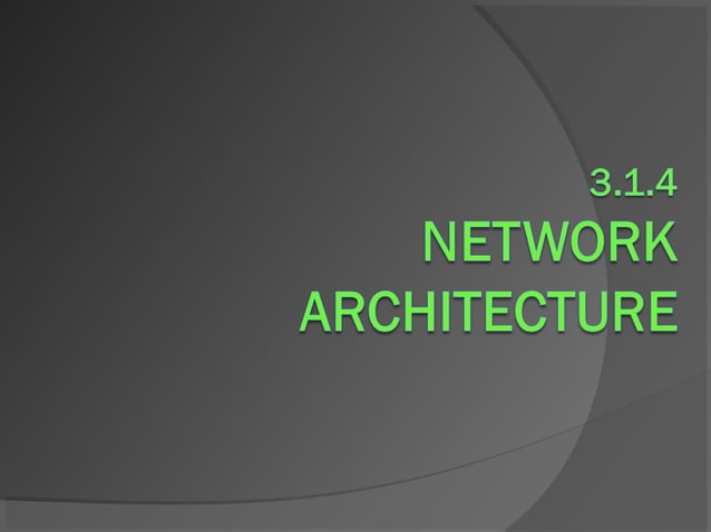 Network architecture | PPT