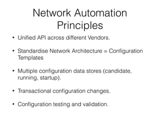 Network Automation Principles | PPT