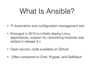 Network Automation with Ansible | PDF | Cloud Computing | Internet