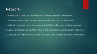 CCNA computer Network Basics and network types.pptx | Computer Networking | Computing