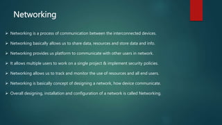 CCNA computer Network Basics and network types.pptx | Computer Networking | Computing