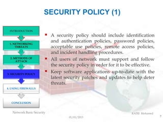 Network basic security | PPTX