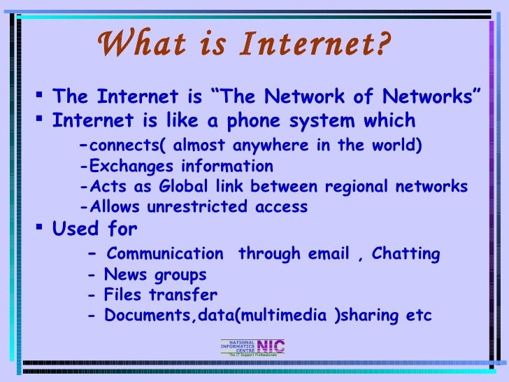 Network Basics & Internet