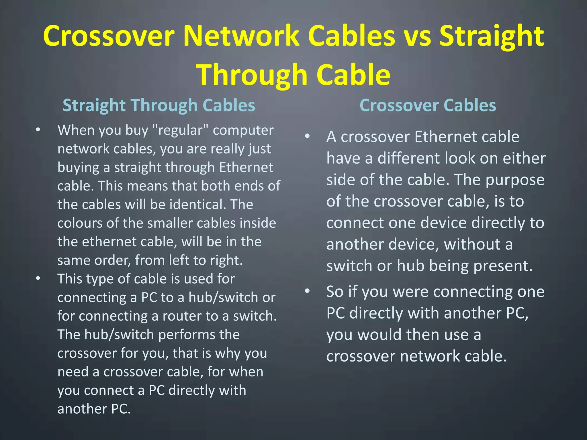 Network cable | PPTX