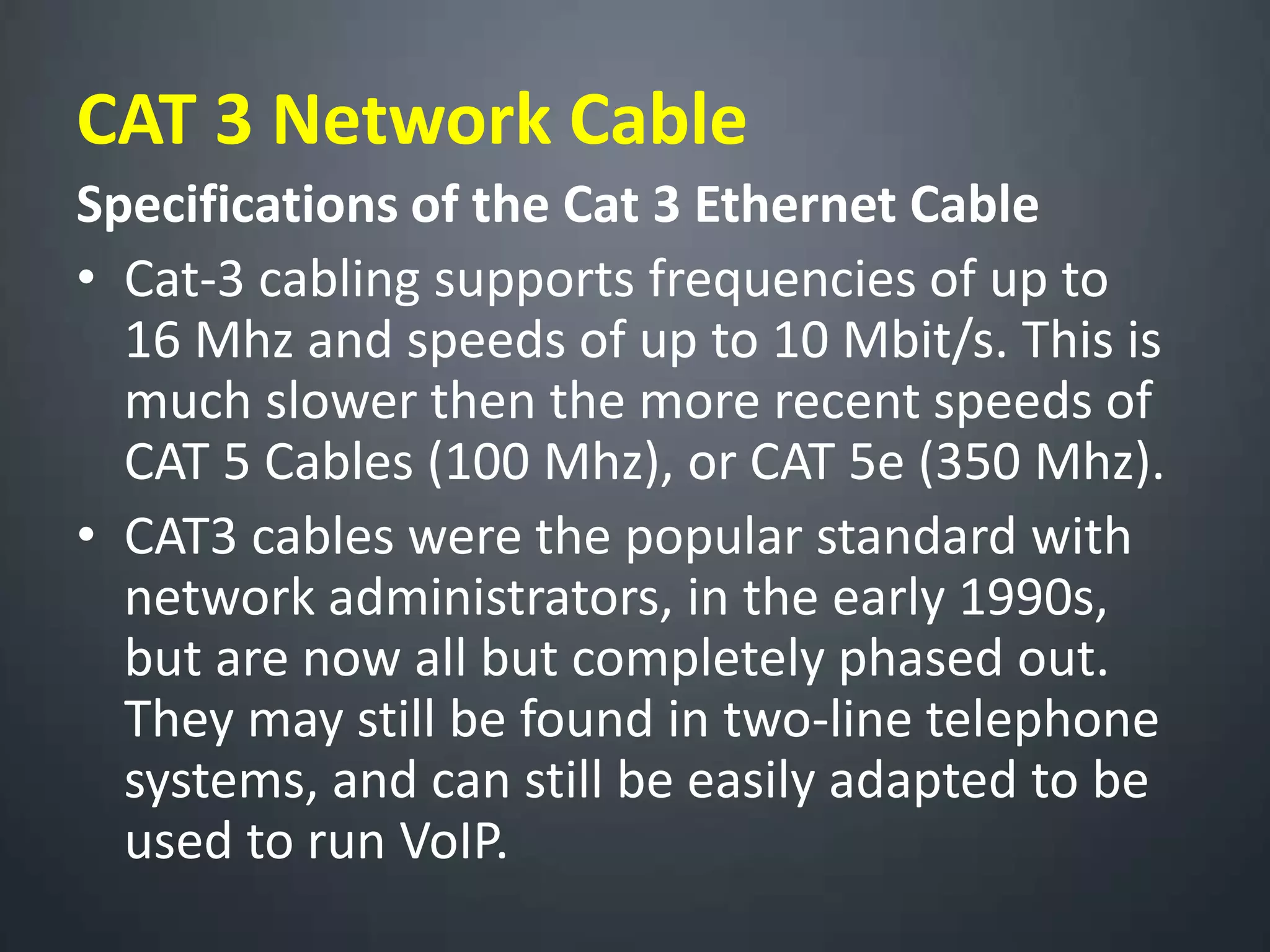 Network cable | PPTX