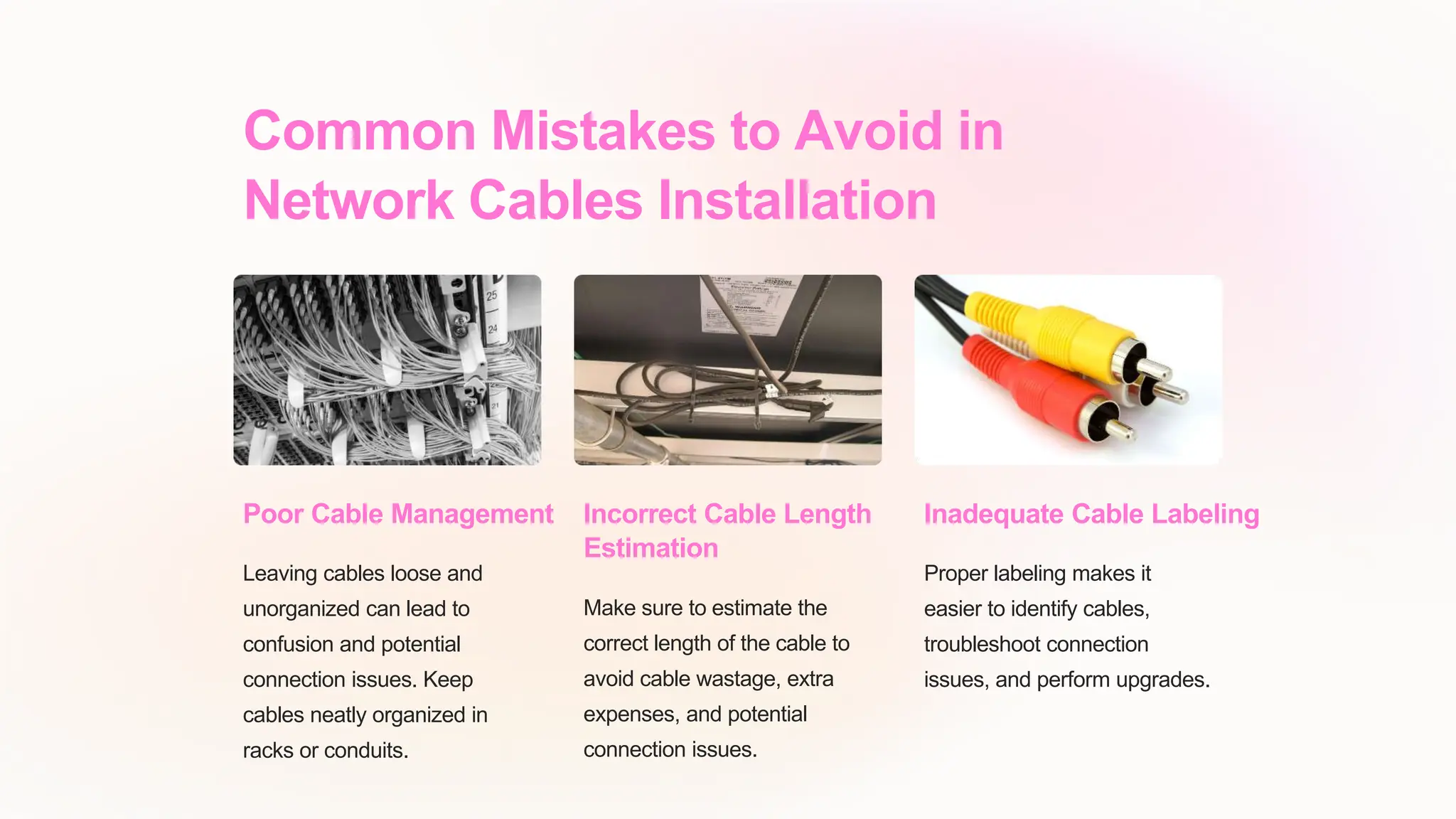 Network Cables Installation Pptx Computer Networking Computing