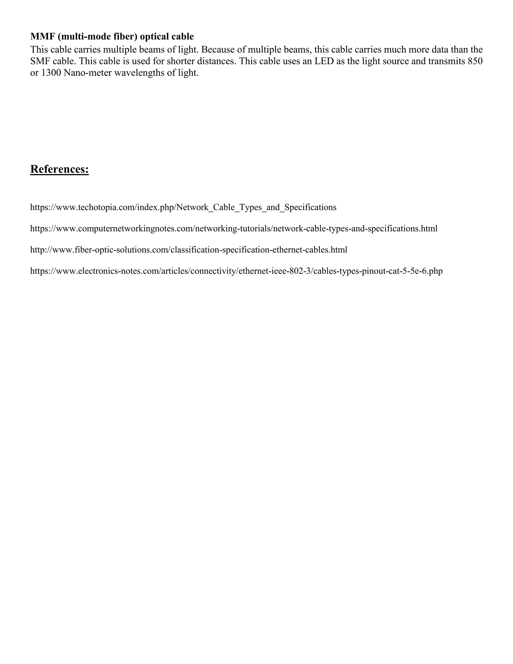 Network cable types and specifications | PDF