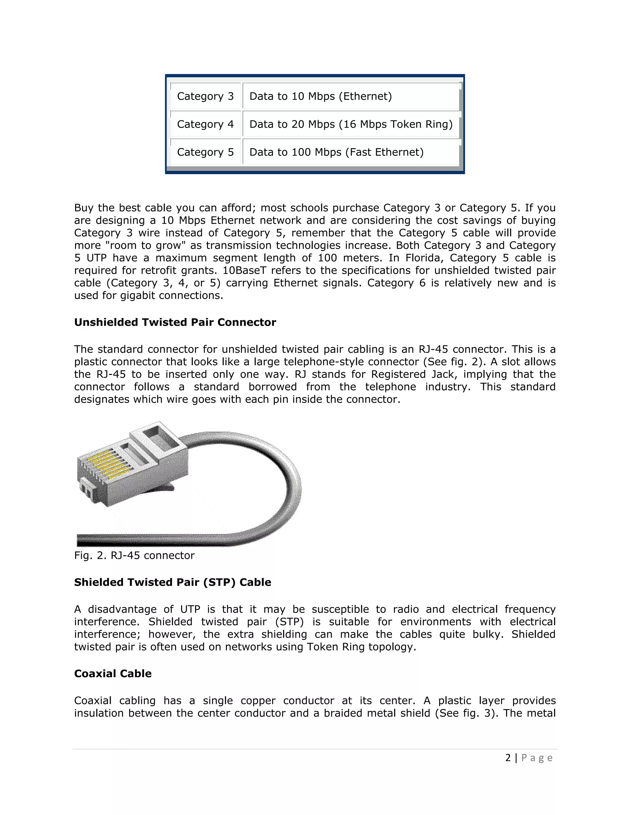 Network Cabling | PDF | Computer Networking | Computing