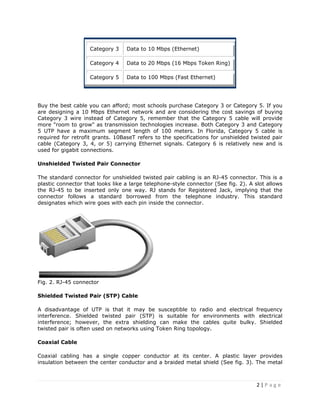 Network Cabling | PDF | Computer Networking | Computing