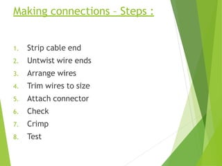 how to network Cabling - straight through and cross over cabling | PPT