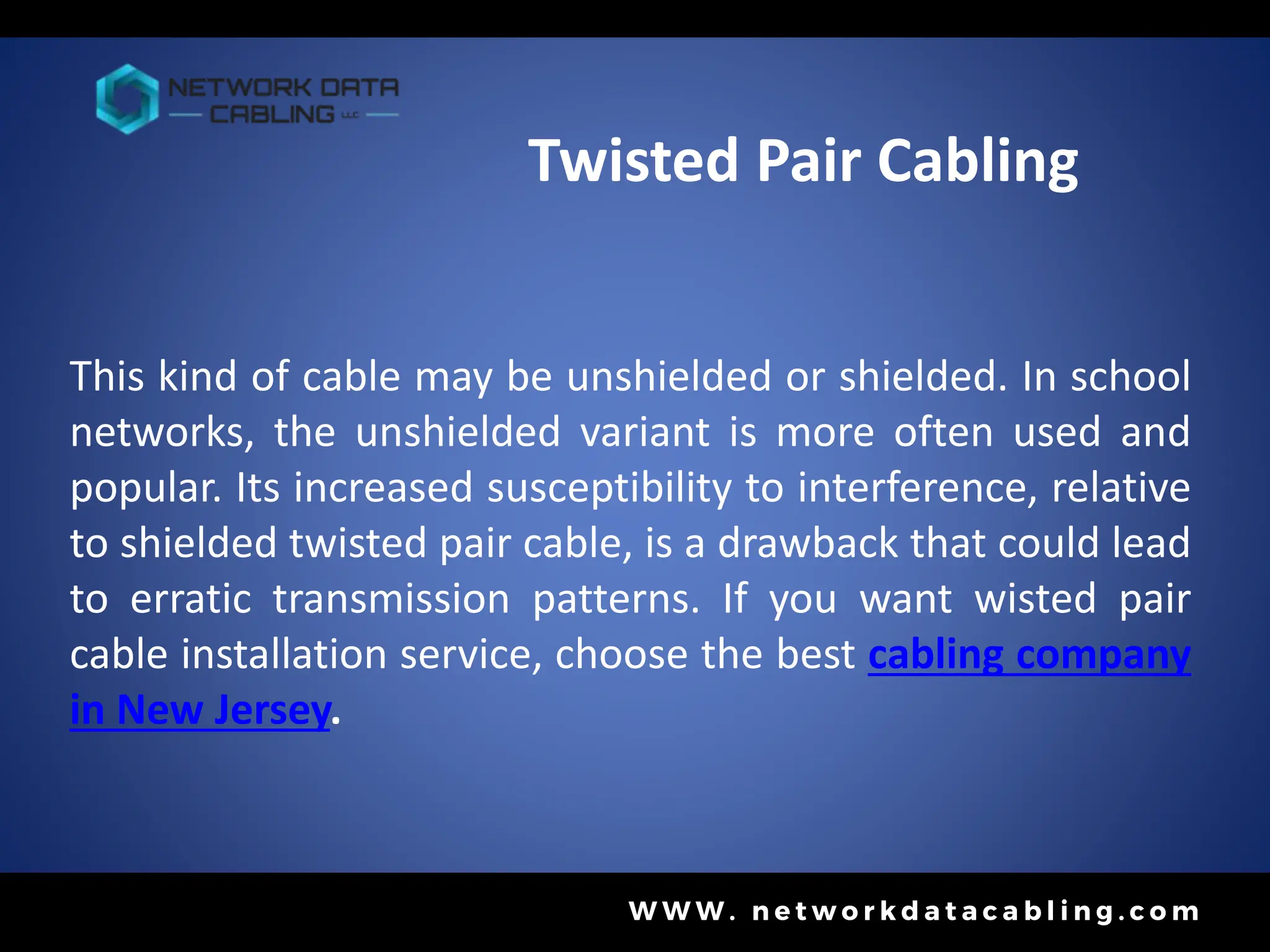 Network cabling contractor - Network Data Cabling.pptx