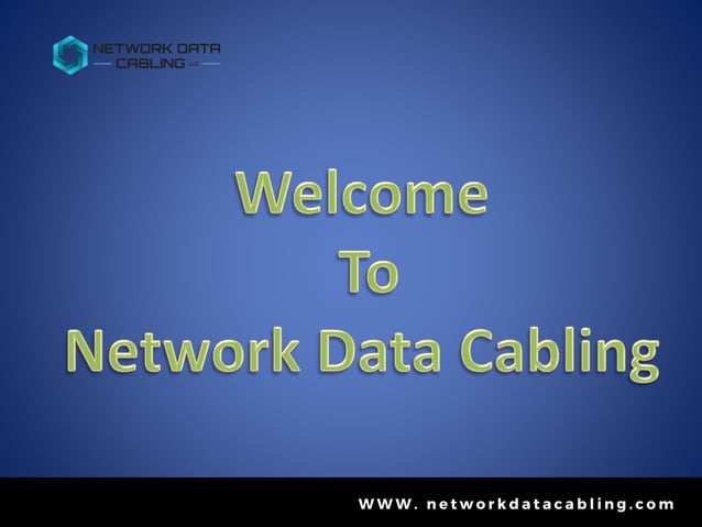 Network Cabling Contractor Network Data Cablingpptx