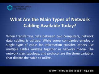 Network cabling contractor - Network Data Cabling.pptx