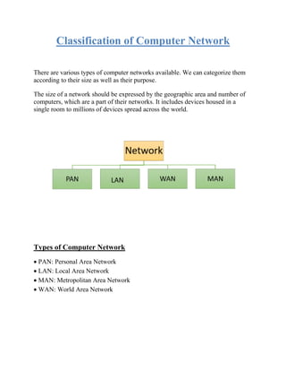 Network classification | PDF | Computer Networking | Computing