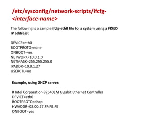 Network configuration | PPTX